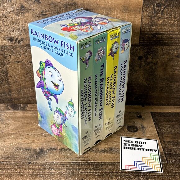 Media | Rainbow Fish Undersea Adventure Video 4 Pack Vhs 200 Sony ...